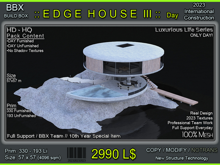 Second Life Marketplace - House - Edge III - New - 10th Year